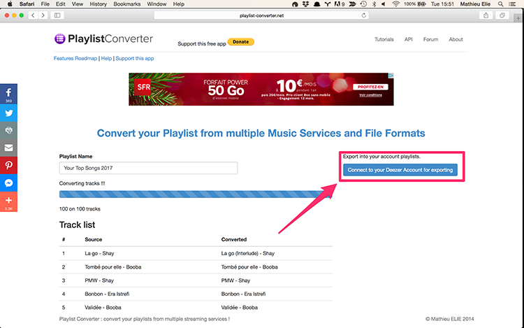 Convert playlists from spotify to deezer tutorial Convert playlists from spotify to deezer tutorial